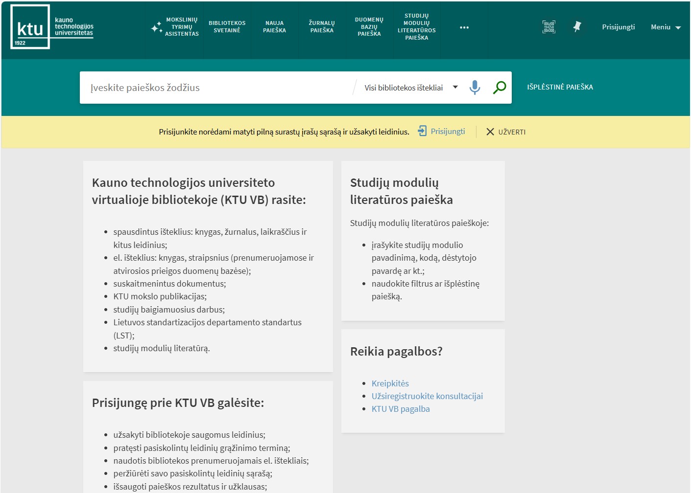 KTU virtualioji biblioteka – informacijos ištekliai vienoje vietoje ...